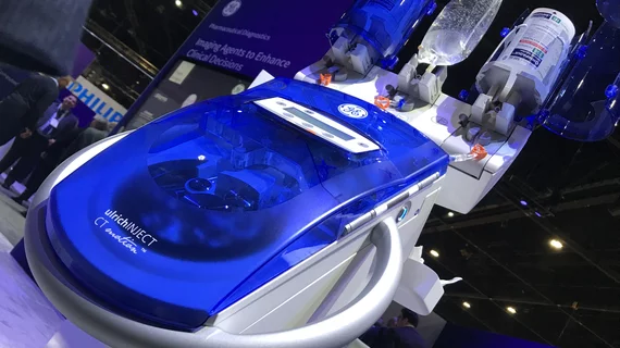 Multi-use syringeless injectors could completely eliminate contrast waste